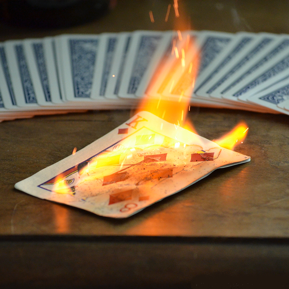 Flash Poker Card King of Hearts (Ten Pack) - Global Magic Shop